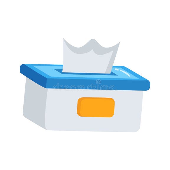 A Modern 2d Icon of Soft Tissue Box Stock Illustration - Illustration ...