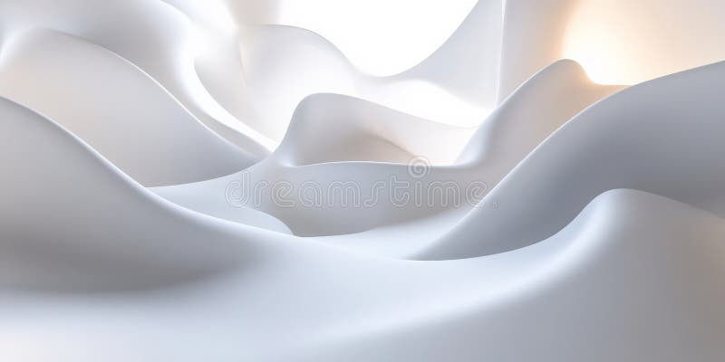 A Modern 3D Light White Background with Floating Abstract Forms and ...