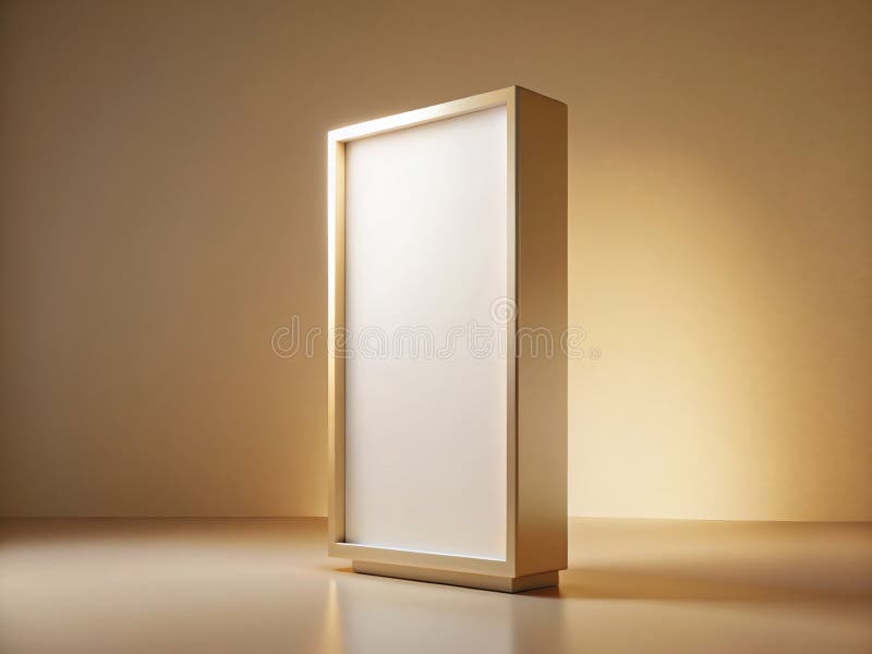 Modern 3D Lightbox Mockup Versatile Showcase for Product Branding ...