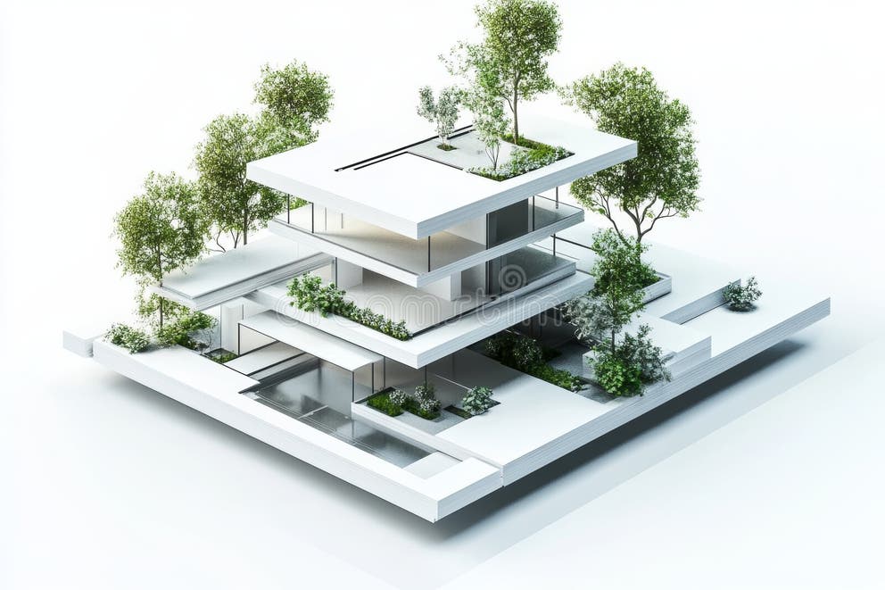 Modern 3D Model of Innovative Business Concept Prototype Design Stock ...