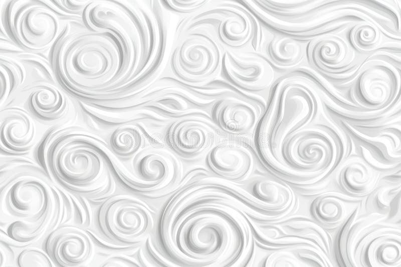 Modern 3D Paint Texture Applied with a Spatula, Showcasing a White ...