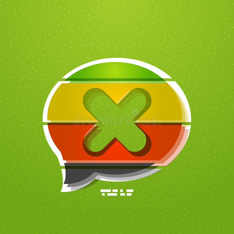 Modern 3d Paper Speech Bubble Design Stock Vector - Illustration of ...