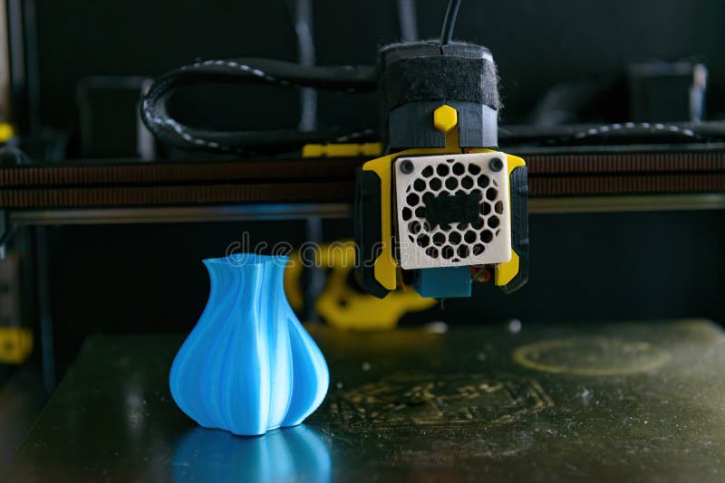 Modern 3d Printer and Filament Stock Photo - Image of science, tech ...