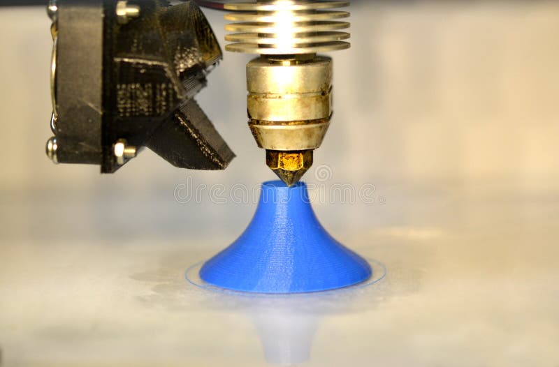 Modern 3D Printer Printing Figure Close-up Stock Photo - Image of macro ...