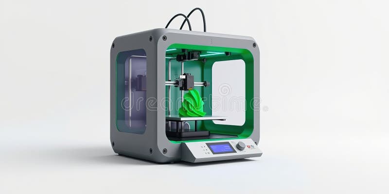 Process of Additive Manufacturing and 3D Printing Stages Outline Diagram Stock Vector ...