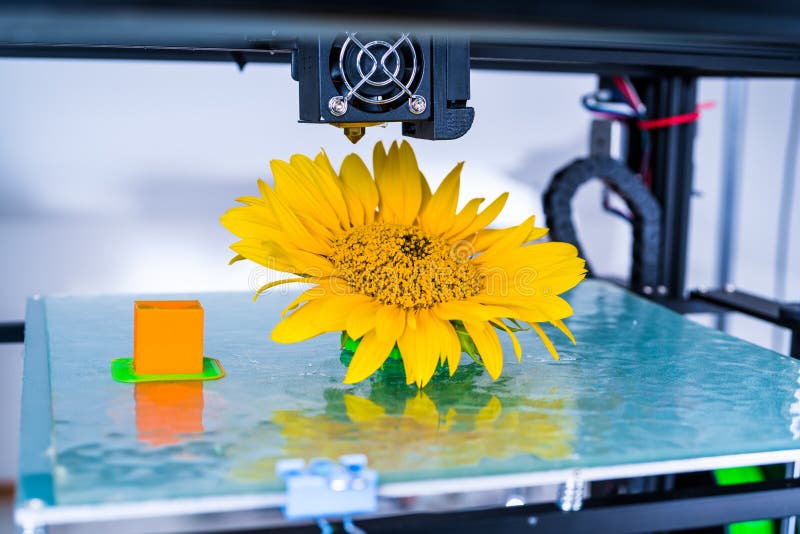 Modern 3D Printing. 3d Printer Mechanism Working Yelement Design of the ...