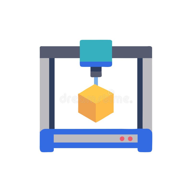 Modern 3D Printing Innovation Icon Stock Vector - Illustration of ...