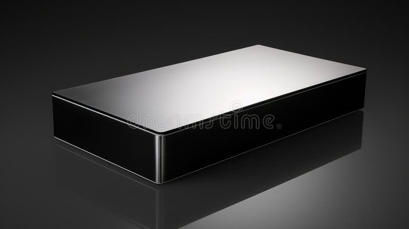 Modern 3d rectangle box stock illustration. Illustration of geometry ...