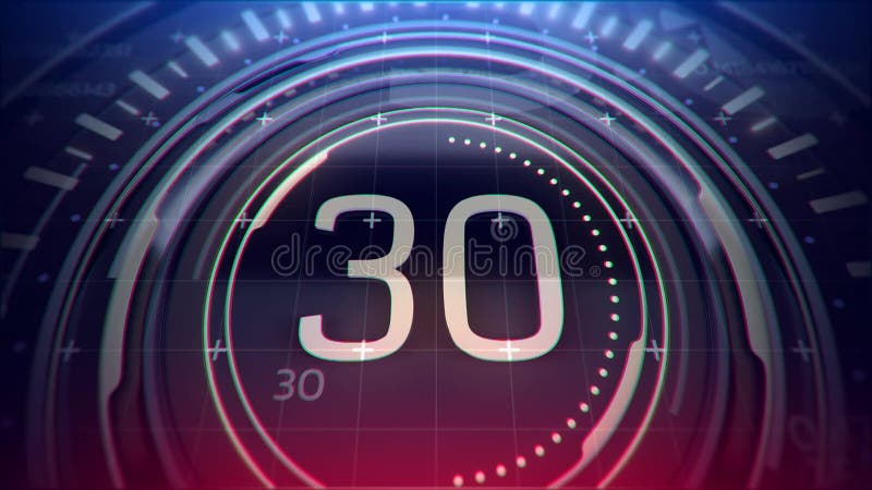 Modern 60 Seconds News Countdown Stock Video - Video of symbol ...