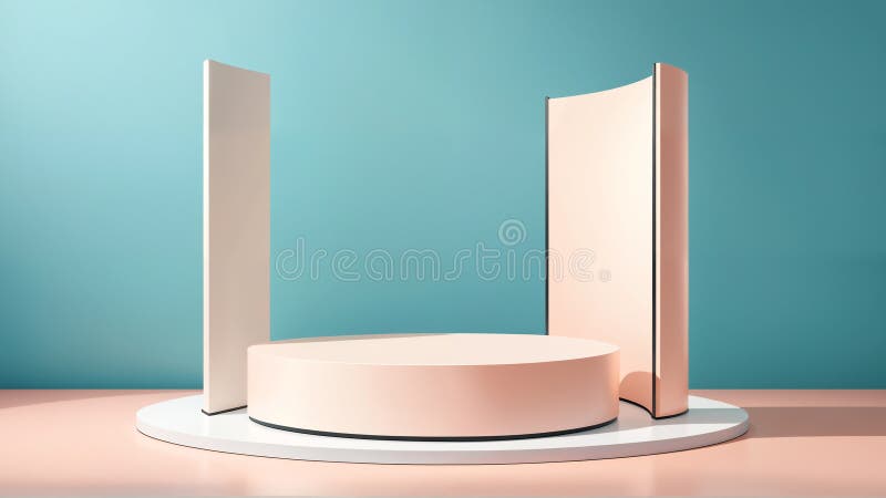 3D Rendered High-Quality Product Display Platform Background Stock ...