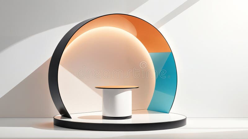 3D Rendered High-Quality Product Display Platform Background Stock ...