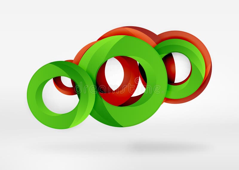 Modern 3d Ring Vector Abstract Background Stock Vector - Illustration ...