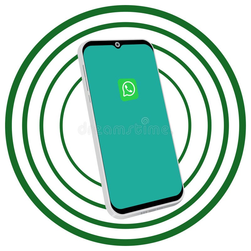 Modern 3D Template Whats App Interface Illustration. Internet Network ...