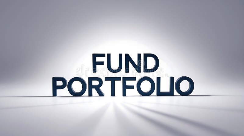 Modern 3D Typography Showcasing Fund Portfolio Against a Simple ...