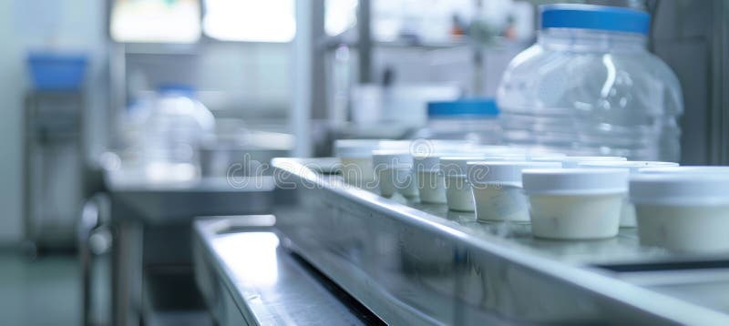 Modern Dairy Production Facility: Quality Control in Packaged Food ...