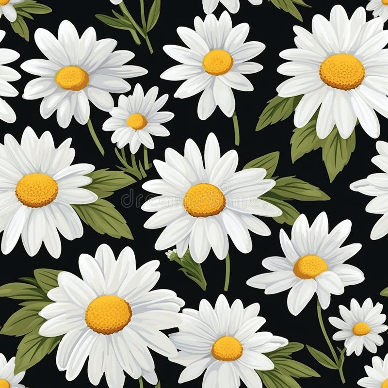 Modern Daisy Design for Packaging Stock Illustration - Illustration of ...