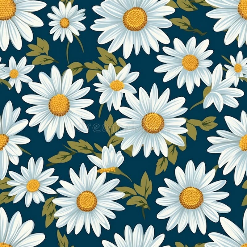 Modern Daisy Motif for Modern Design Stock Illustration - Illustration ...