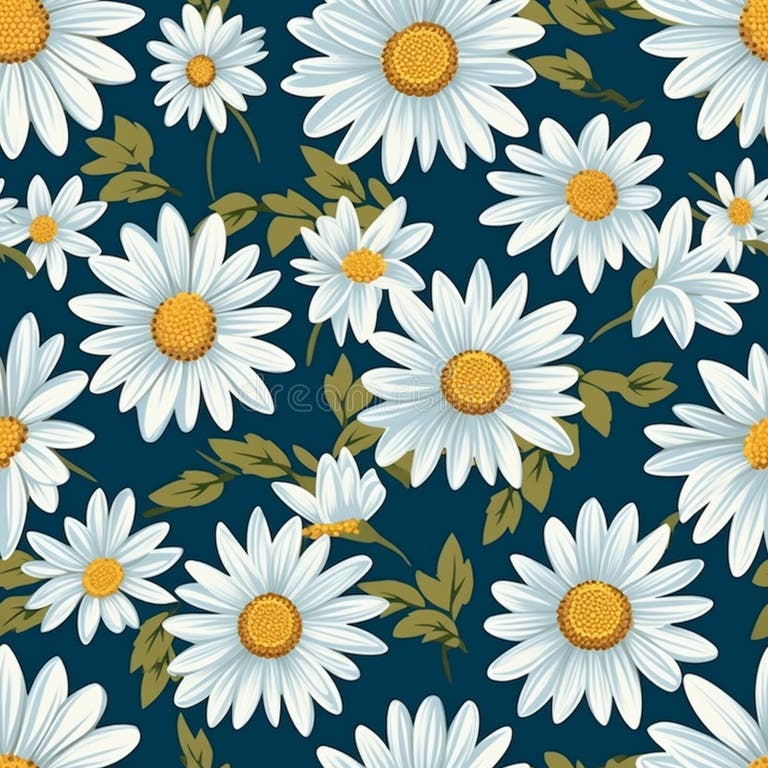 Modern Daisy Motif for Modern Design Stock Illustration - Illustration ...