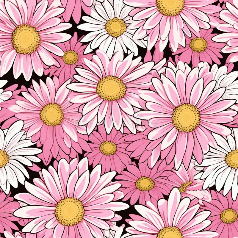 Modern Daisy Motif for Modern Design Stock Illustration - Illustration ...