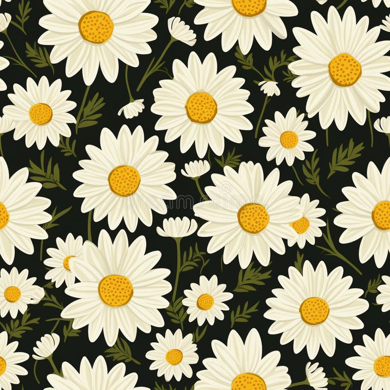 Modern Daisy Style for Modern Style Stock Illustration - Illustration ...