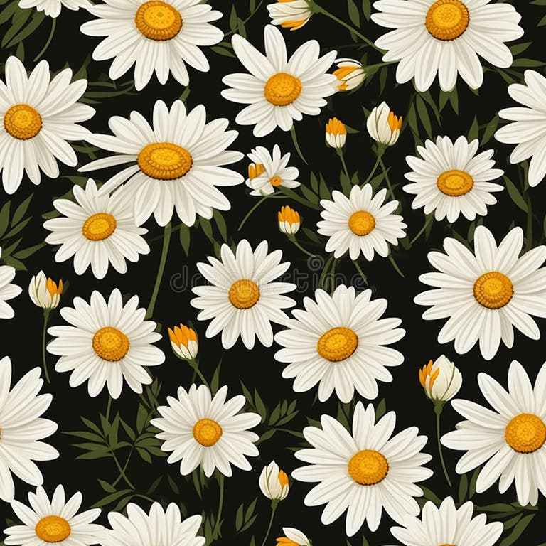 Modern Daisy Style for Modern Style Stock Illustration - Illustration ...