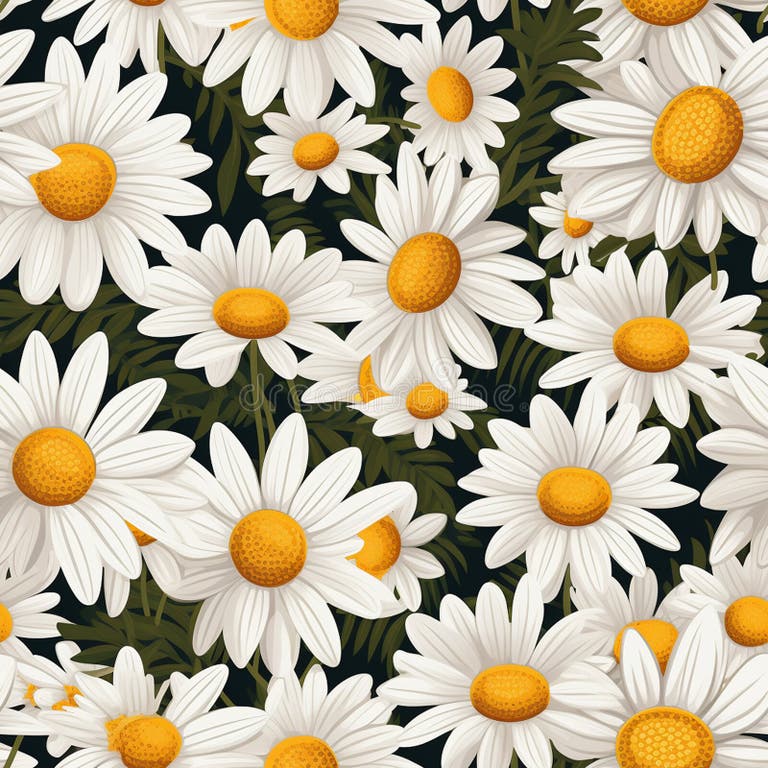 Modern Daisy Style for Modern Style Stock Illustration - Illustration ...