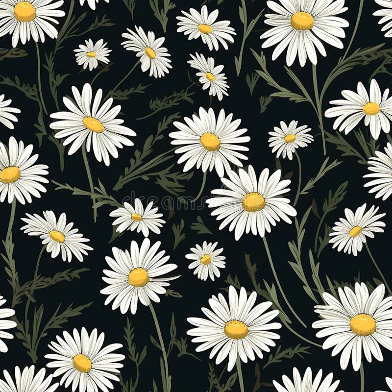 Modern Daisy Style for Modern Style Stock Illustration - Illustration ...