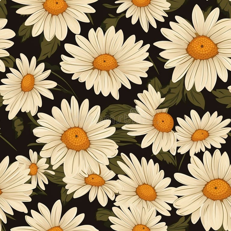 Modern Daisy Style for Minimalist Look Stock Photo - Image of flower ...