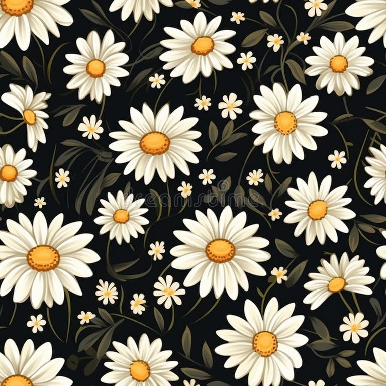 Modern Daisy Style for Minimalist Look Stock Illustration ...