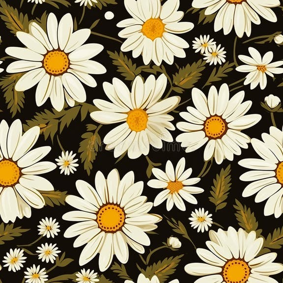 Modern Daisy Style for Minimalist Look Stock Illustration ...