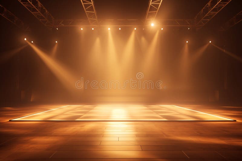 Modern Dance Performances Stage Light Background with Spotlight ...
