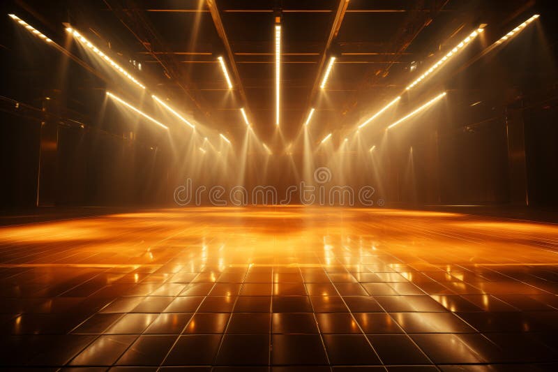 Modern Dance Performances Stage Light Background with Spotlight ...