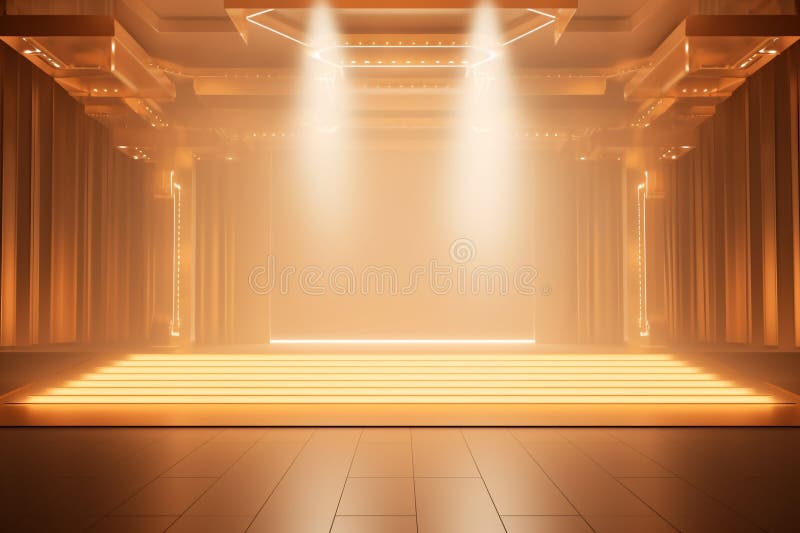 Modern Dance Performances Stage Light Background with Spotlight ...