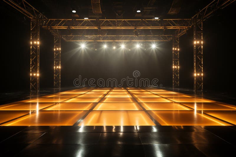 Modern Dance Performances Stage Light Background with Spotlight ...