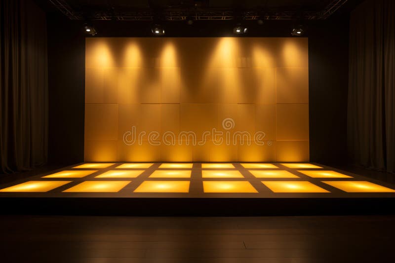 Modern Dance Performances Stage Light Background with Spotlight ...