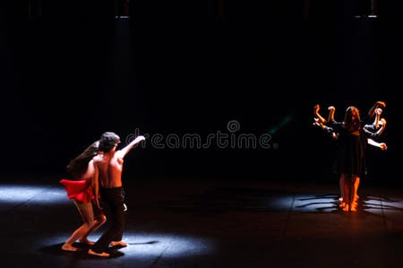 Modern Dance Show- Adam and Eve Editorial Photo - Image of dancers ...