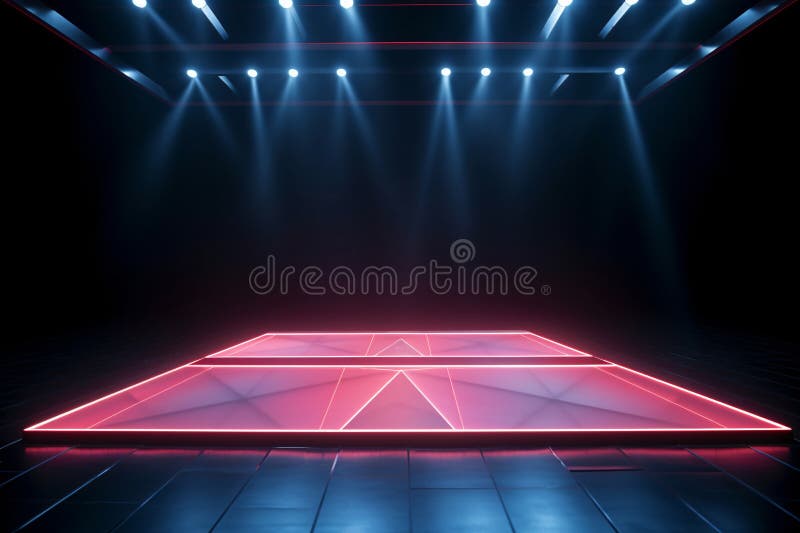 Modern Dance Stage Light Background with Spotlight Illuminated for ...