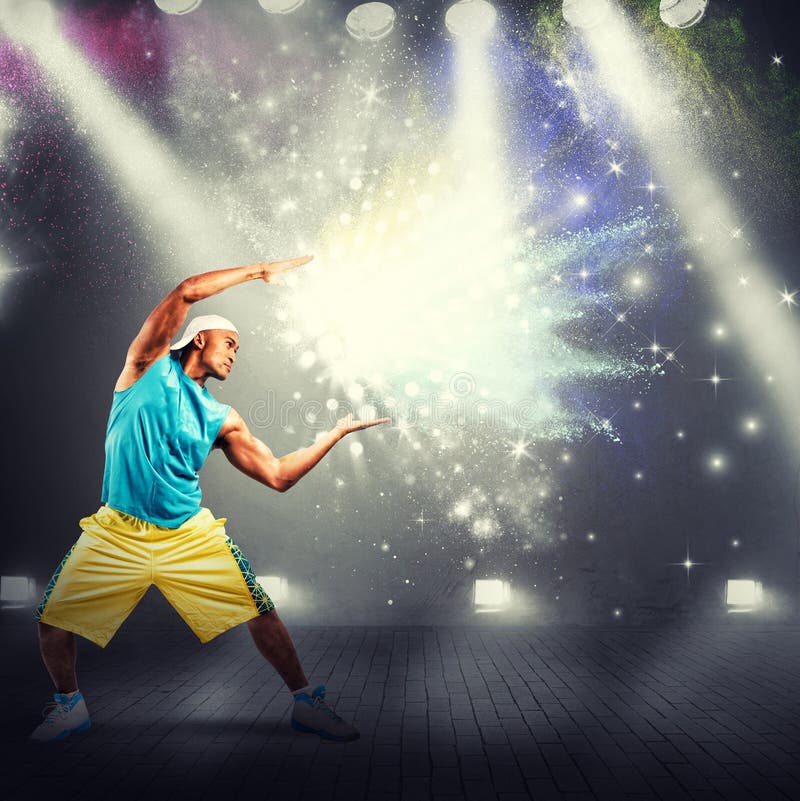 Modern dancer stock image. Image of light, exertion, splashes - 44408019