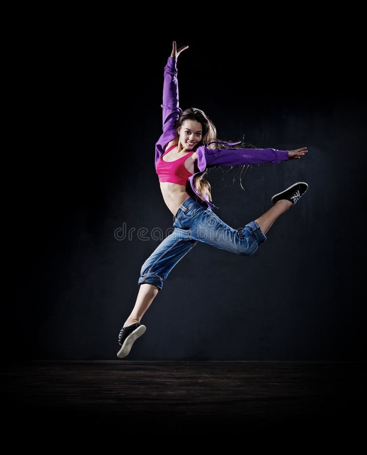 Modern Dancer (dark Version) Stock Photo - Image of cheerful, caucasian ...