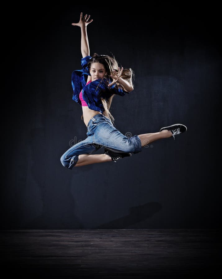 Modern Dancer Girl (dark Ver) Stock Photo - Image of emotion, dance ...