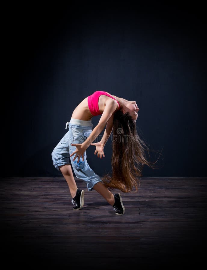 Modern Dancer Girl (normal Ver) Stock Photo - Image of exercise, flying ...