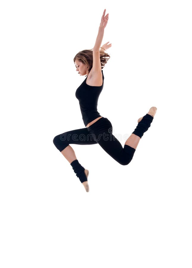 Modern dancer jumping stock image. Image of people, artist - 15159063