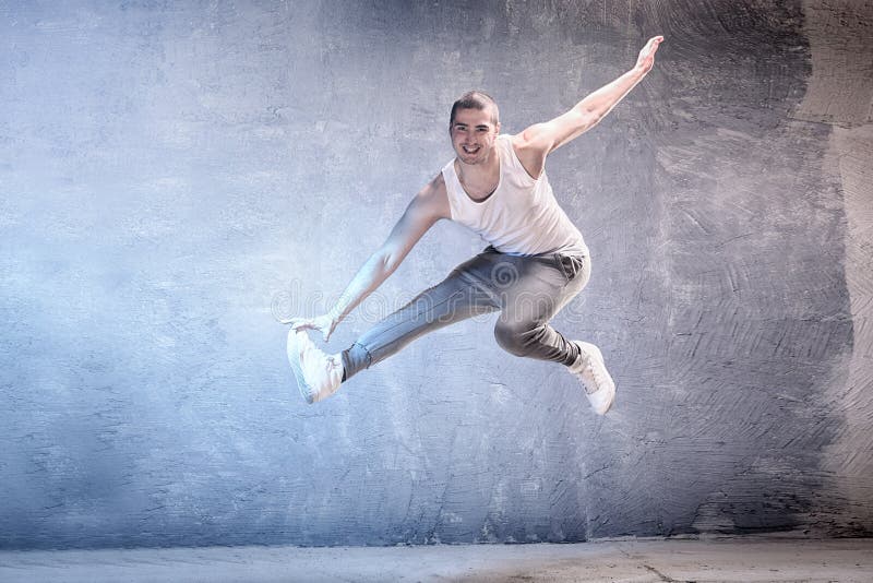 Modern dancers in studio. stock photo. Image of exercising - 84379106