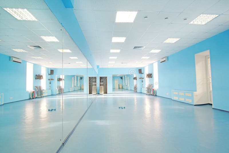 Modern dancing hall stock image. Image of high, mirror - 78080387