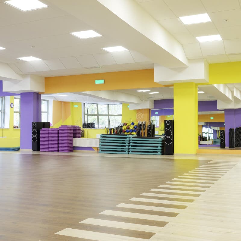 Modern dancing hall stock photo. Image of high, center - 87388830