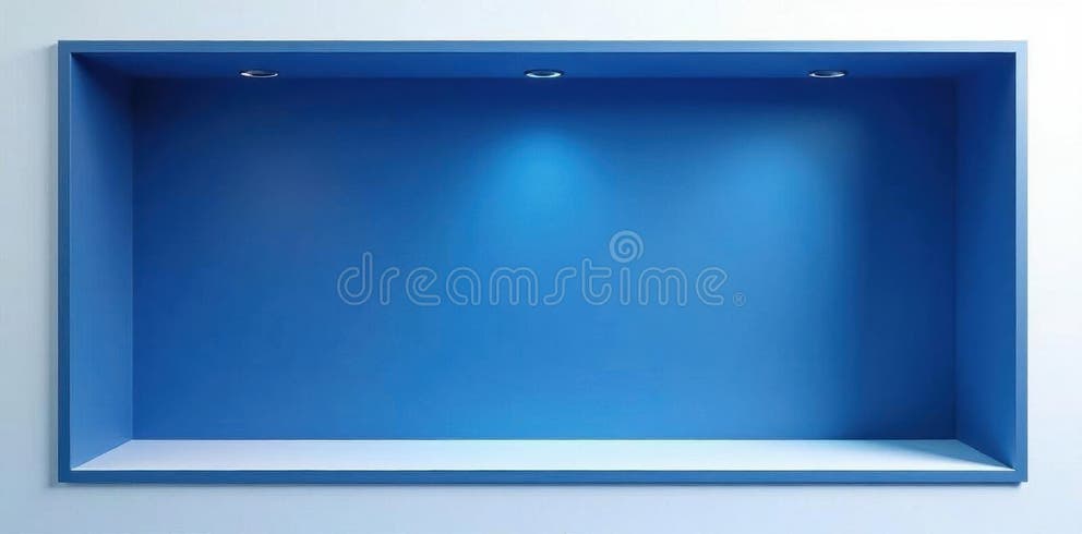 Modern Dark Blue Rectangular Frame on White Ideal for Website Banners ...