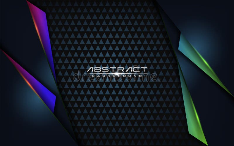 Modern Dark Colorful Luminous Background. Vector Graphic Illustration ...