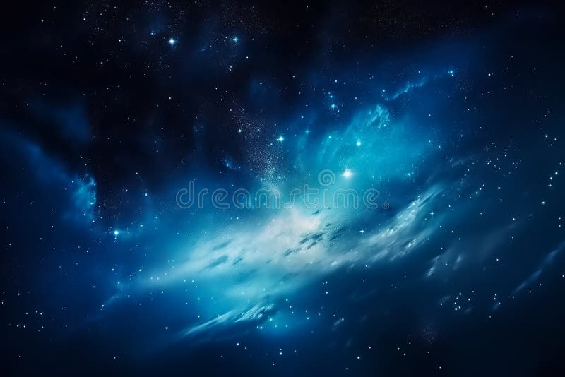 Modern Dark Galaxy Abstract Background. AI Generated Stock Illustration ...