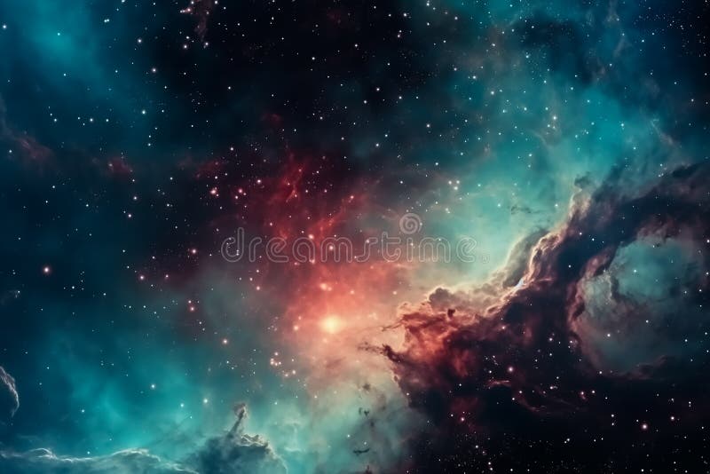 Modern Dark Galaxy Abstract Background. AI Generated Stock Illustration ...