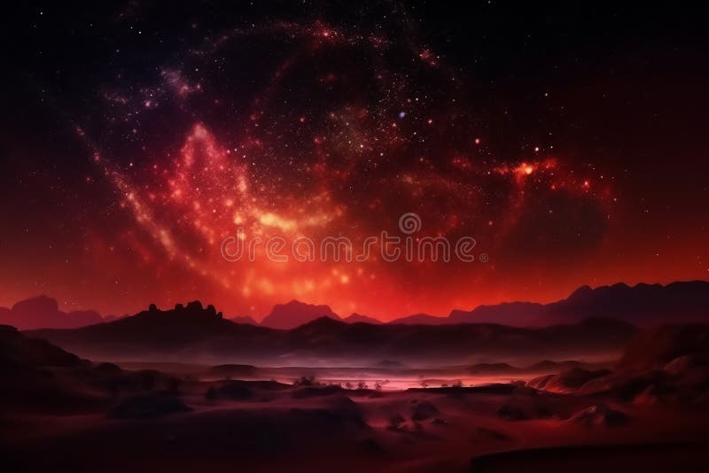 Modern Dark Galaxy Abstract Background. AI Generated Stock Illustration ...
